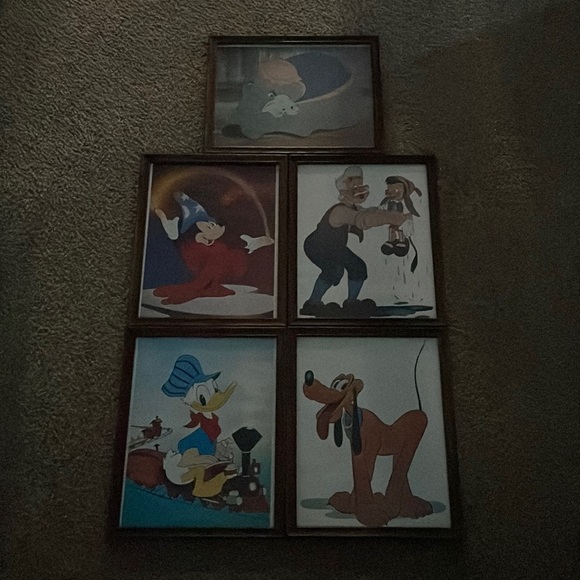 Disney | Wall Decor | Vintage Disney Framed Posters | Poshmark